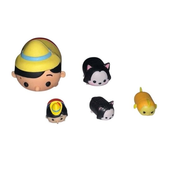 Disney | Toys | Disney Tsum Tsum Pinocchio Lot Of 5 Figaro Cleo Fish ...